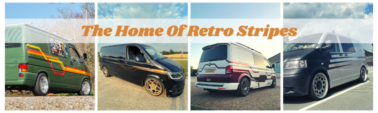 Retro Stripes for Vans, VW Transporter, Camper and all Variants - Dubsta